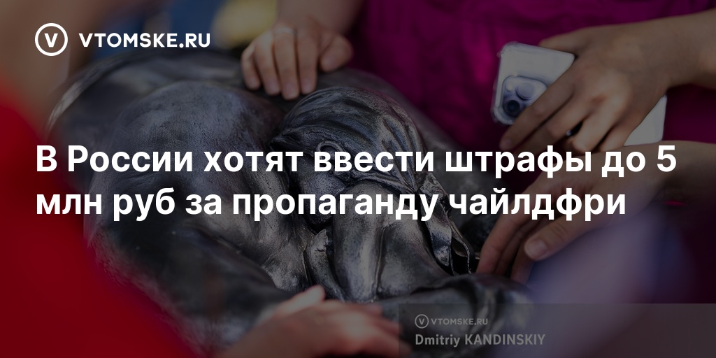В России хотят ввести штрафы до 5 млн руб за пропаганду чайлдфри